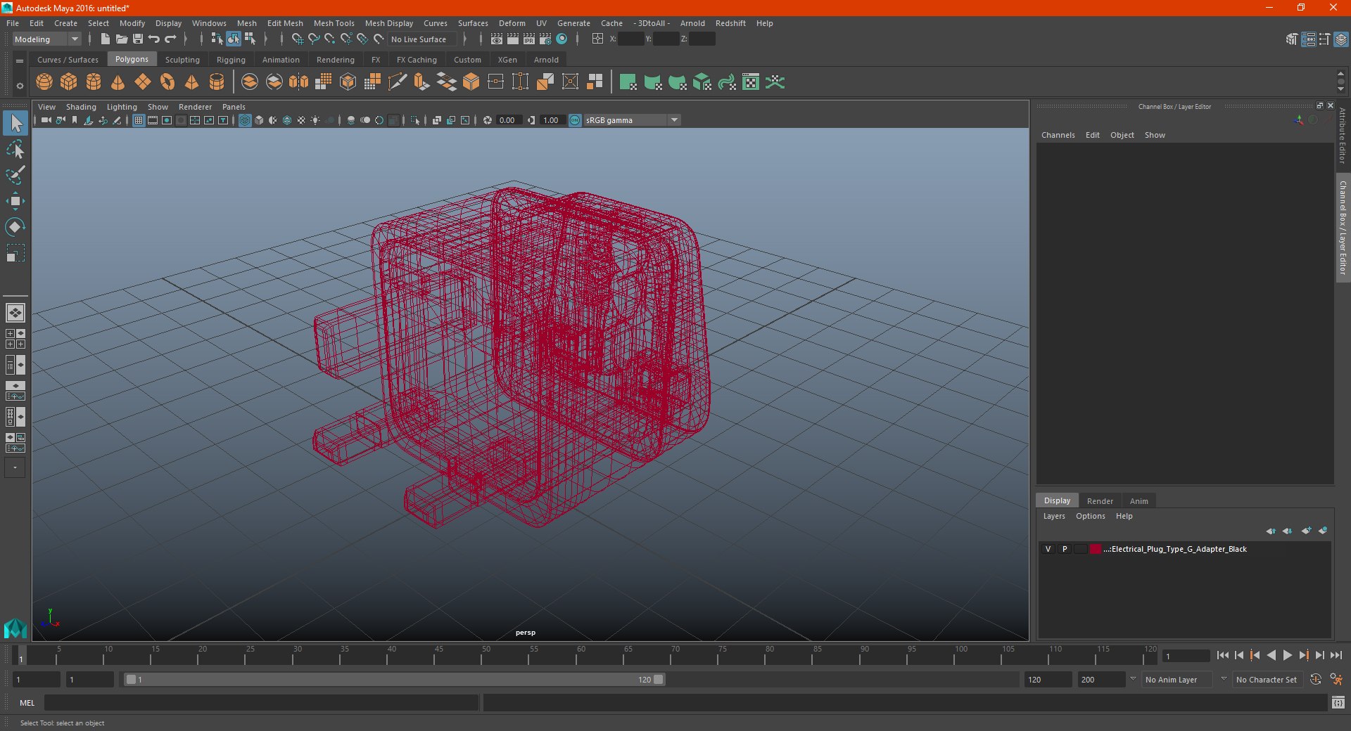 Electrical Plug Type G Adapter Black 3D Model - TurboSquid 1838084