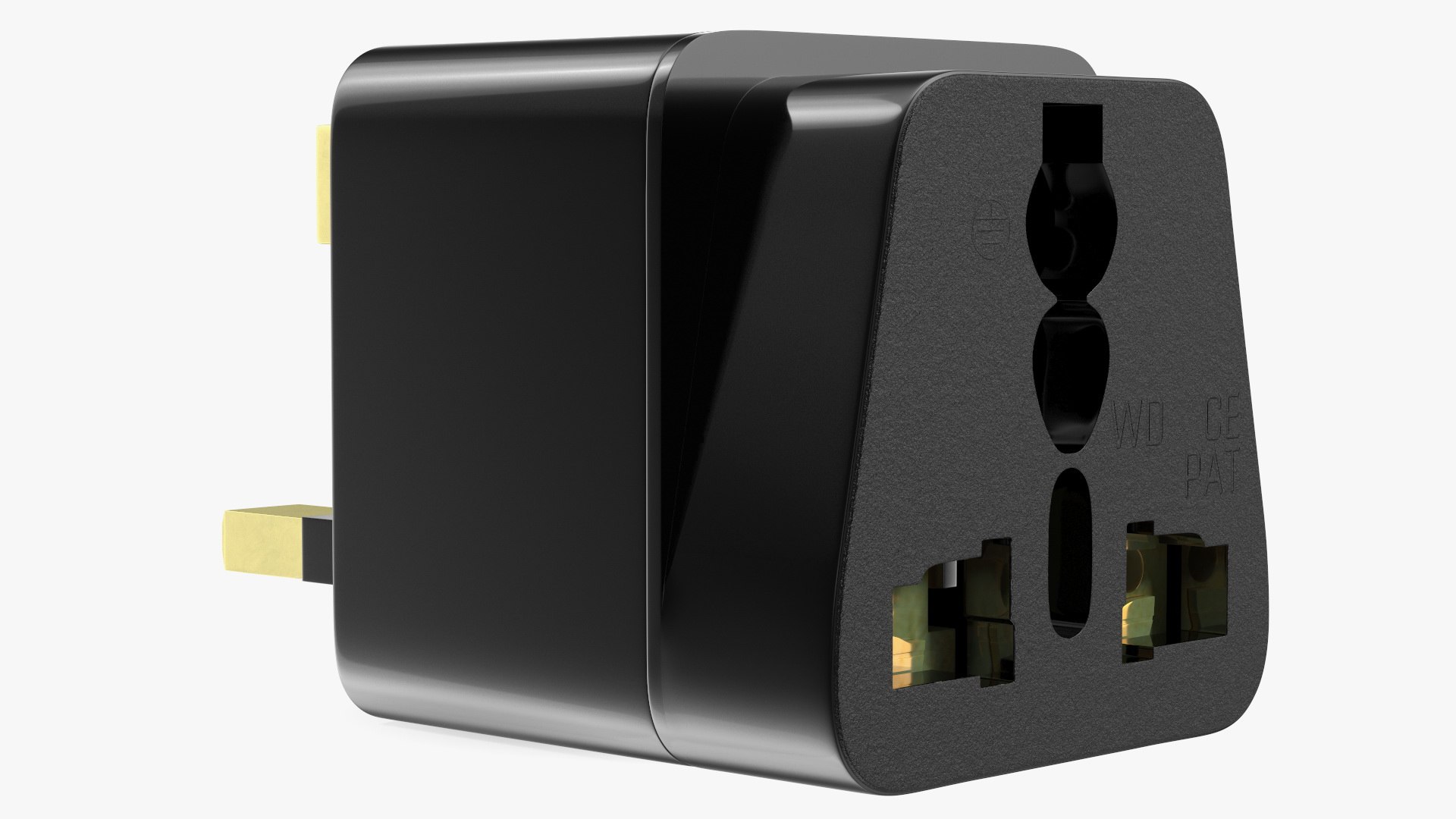 Electrical Plug Type G Adapter Black 3D Model - TurboSquid 1838084