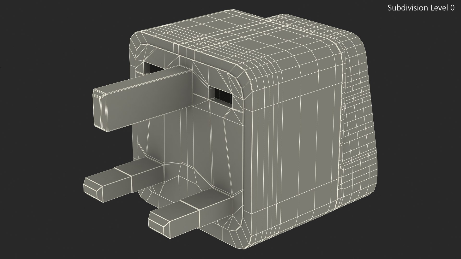 Electrical Plug Type G Adapter Black 3D Model - TurboSquid 1838084