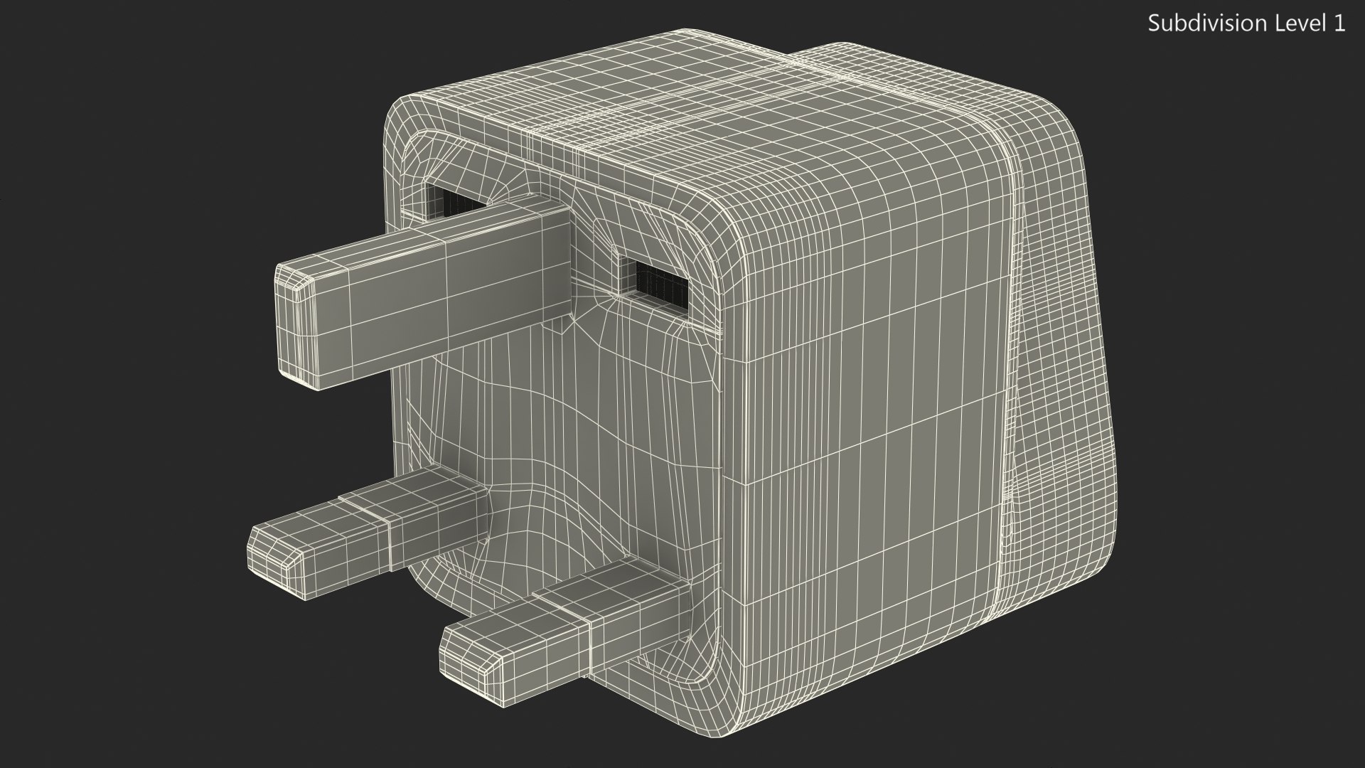 Electrical Plug Type G Adapter Black 3D Model - TurboSquid 1838084