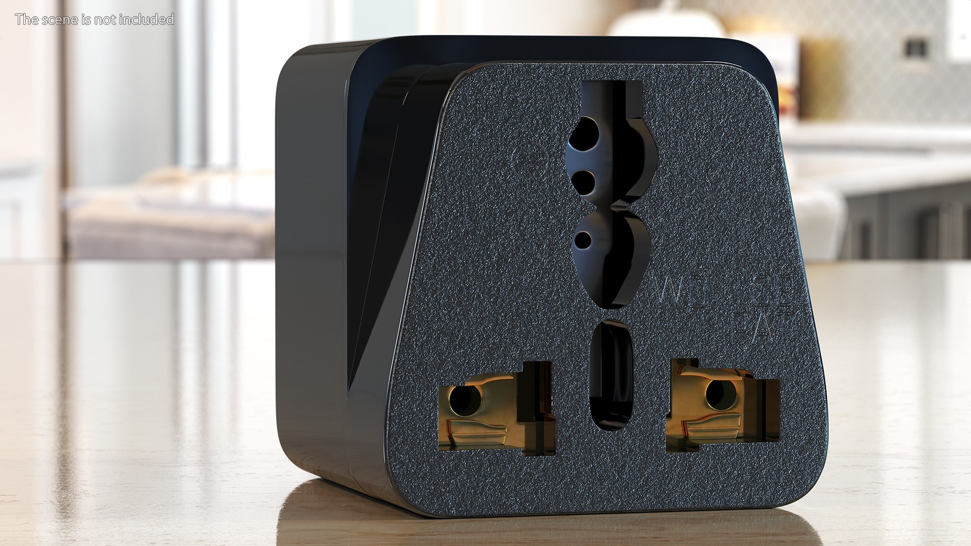 Electrical Plug Type G Adapter Black 3D Model - TurboSquid 1838084