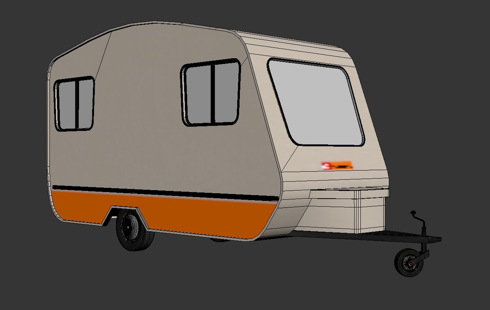 Caravan trailer 3D model - TurboSquid 1586320