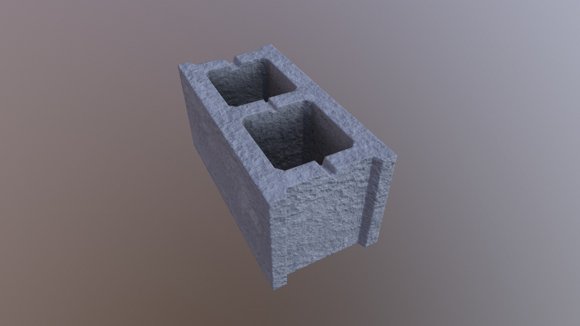 Cinder Block 3D model - TurboSquid 1880744