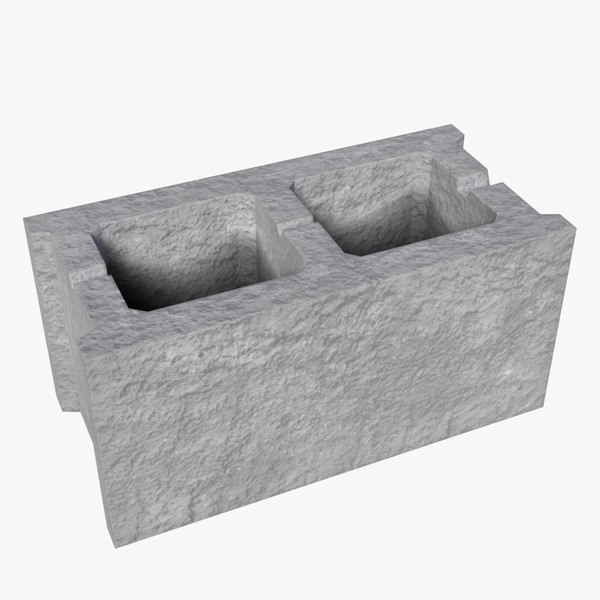 Cinder Block 3D model - TurboSquid 1880744