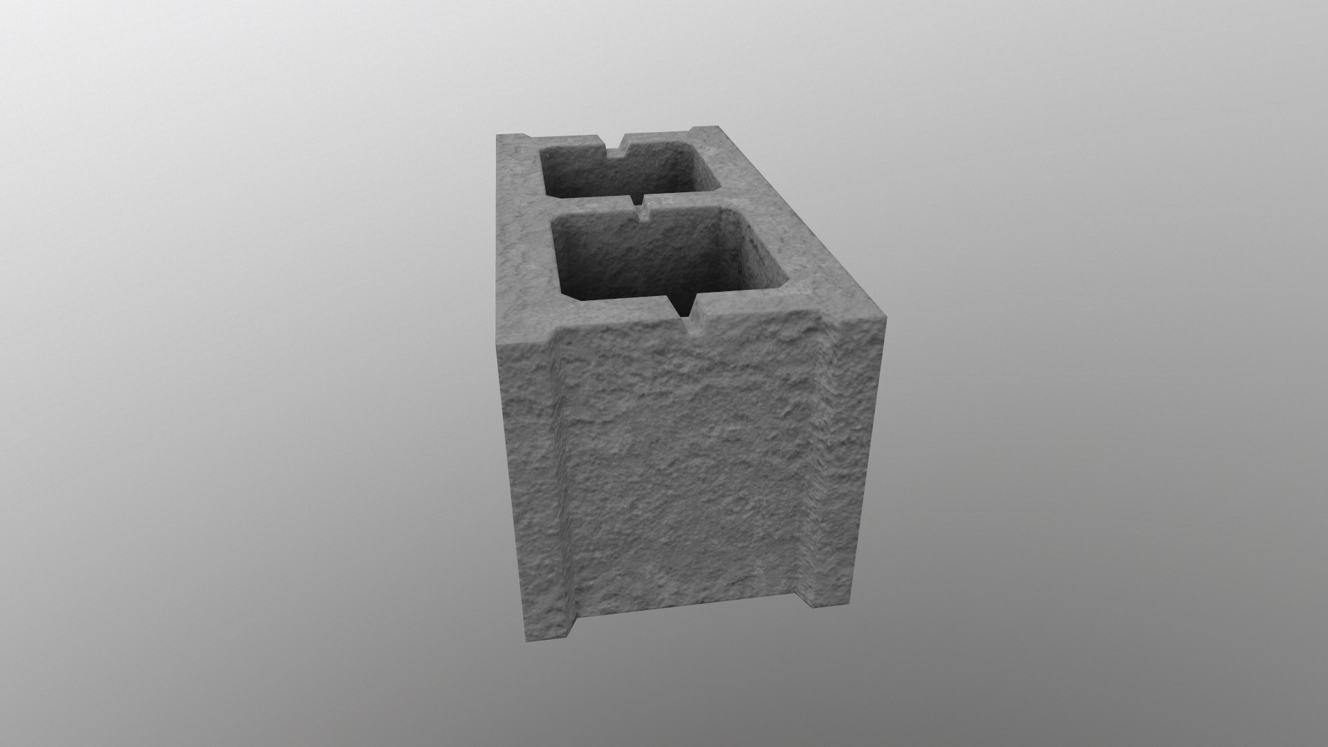 Cinder Block 3D model - TurboSquid 1880744