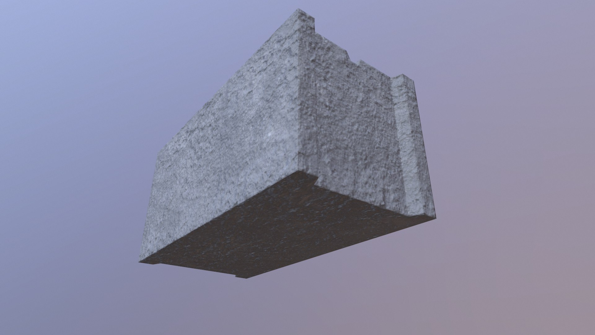 Cinder Block 3D model - TurboSquid 1880744