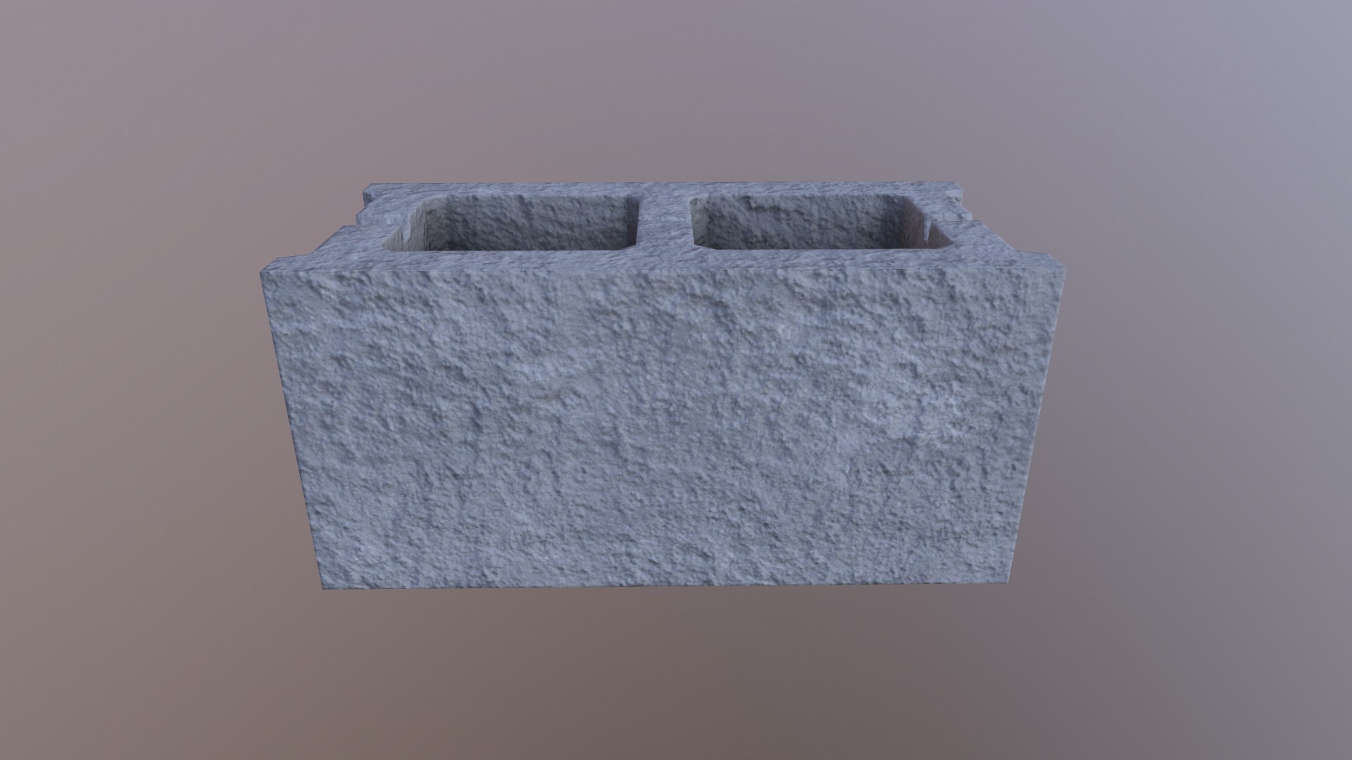 Cinder Block 3D model - TurboSquid 1880744