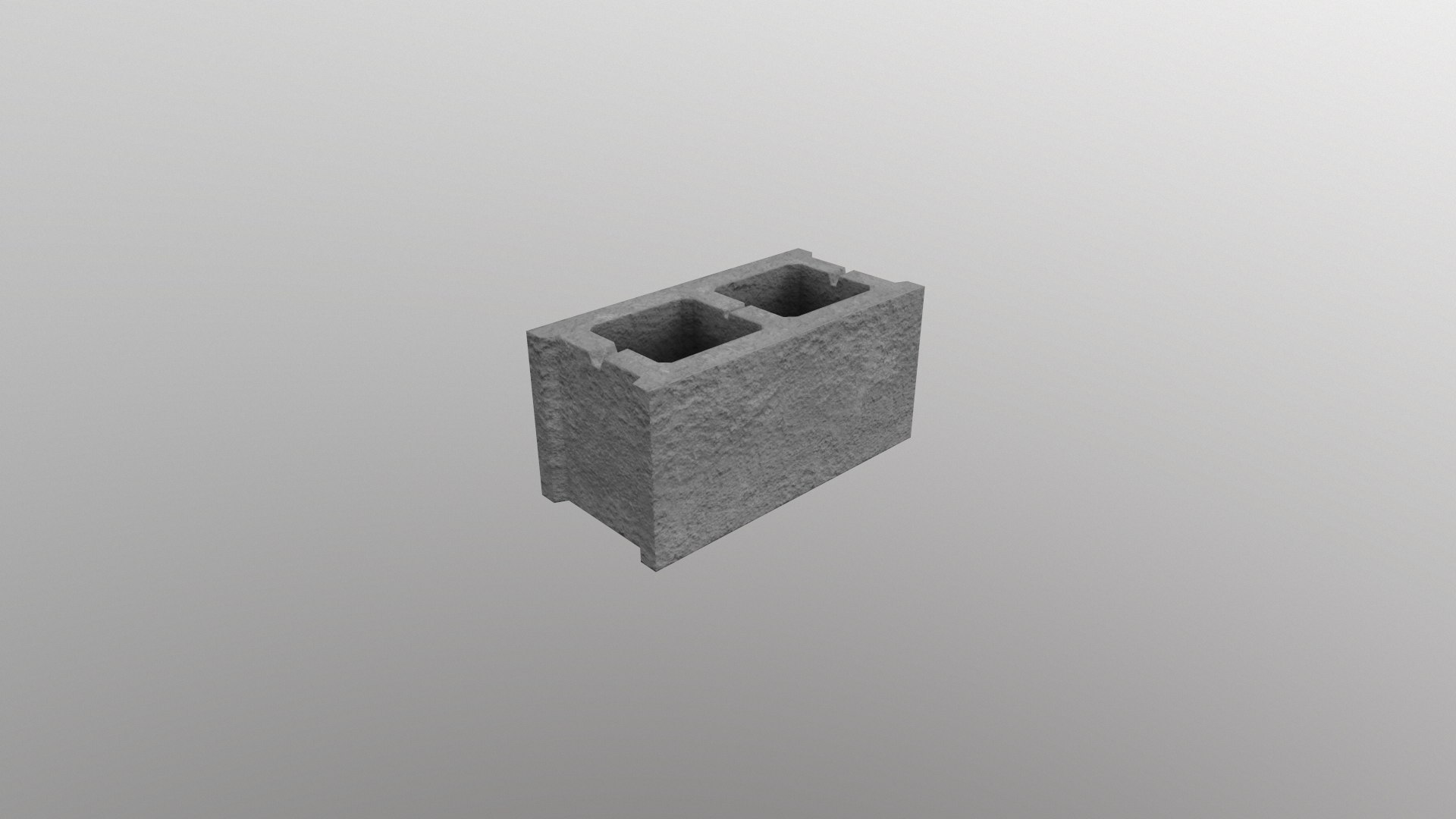 Cinder Block 3D model - TurboSquid 1880744