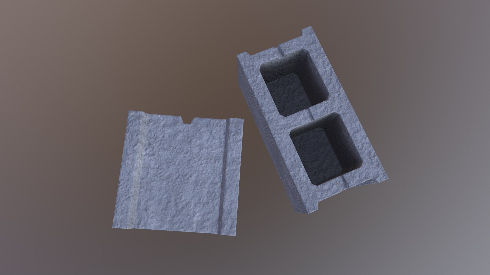 Cinder Block 3D model - TurboSquid 1880744