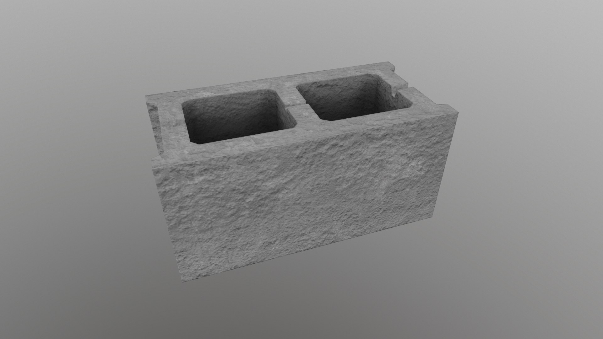 Cinder Block 3D model - TurboSquid 1880744
