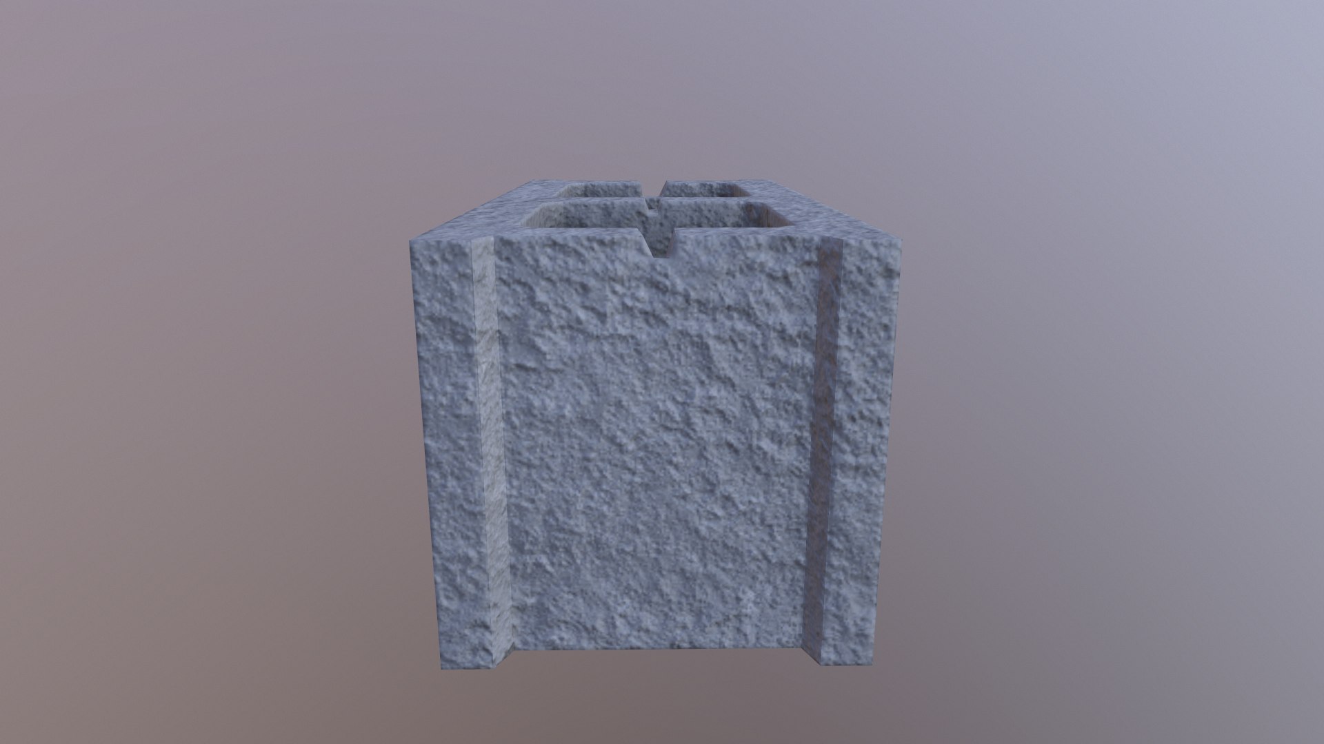 Cinder Block 3D model - TurboSquid 1880744