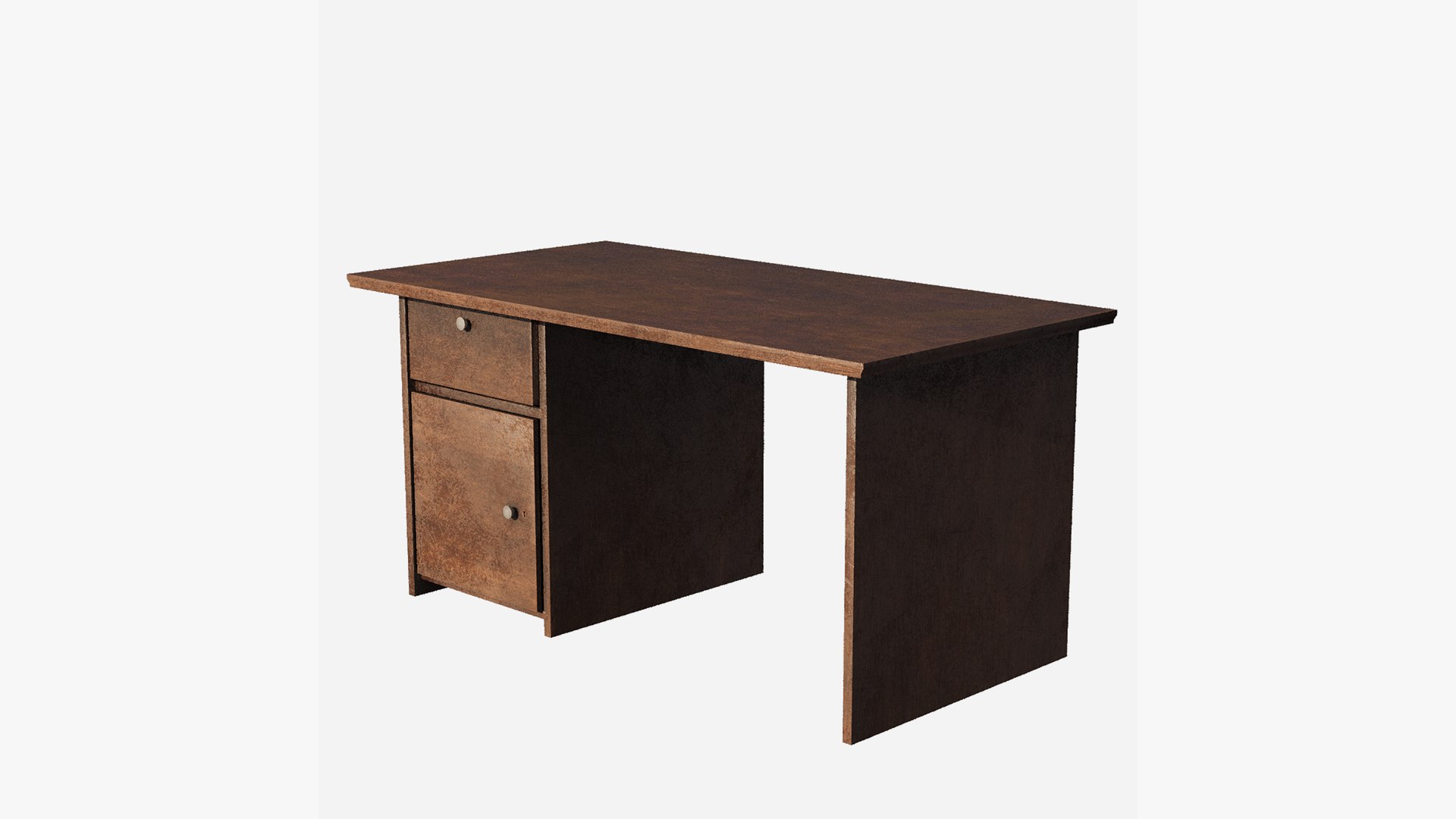 Old Office Desk 3D Model - TurboSquid 2304231