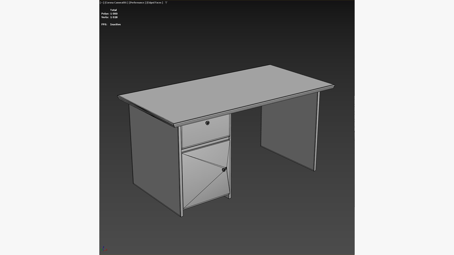 Old Office Desk 3D Model - TurboSquid 2304231