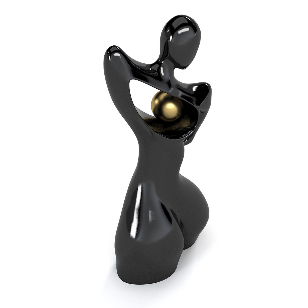 Modernist Ceramic Statue 3d Model