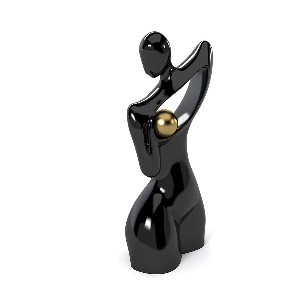 Modernist Ceramic Statue 3d Model