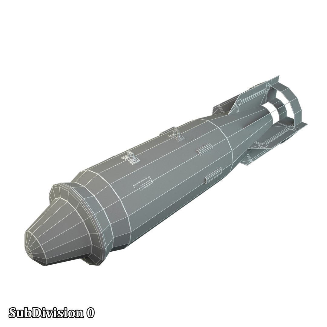 Fab-1500-2600ts Soviet Russian Explosive 3d Obj