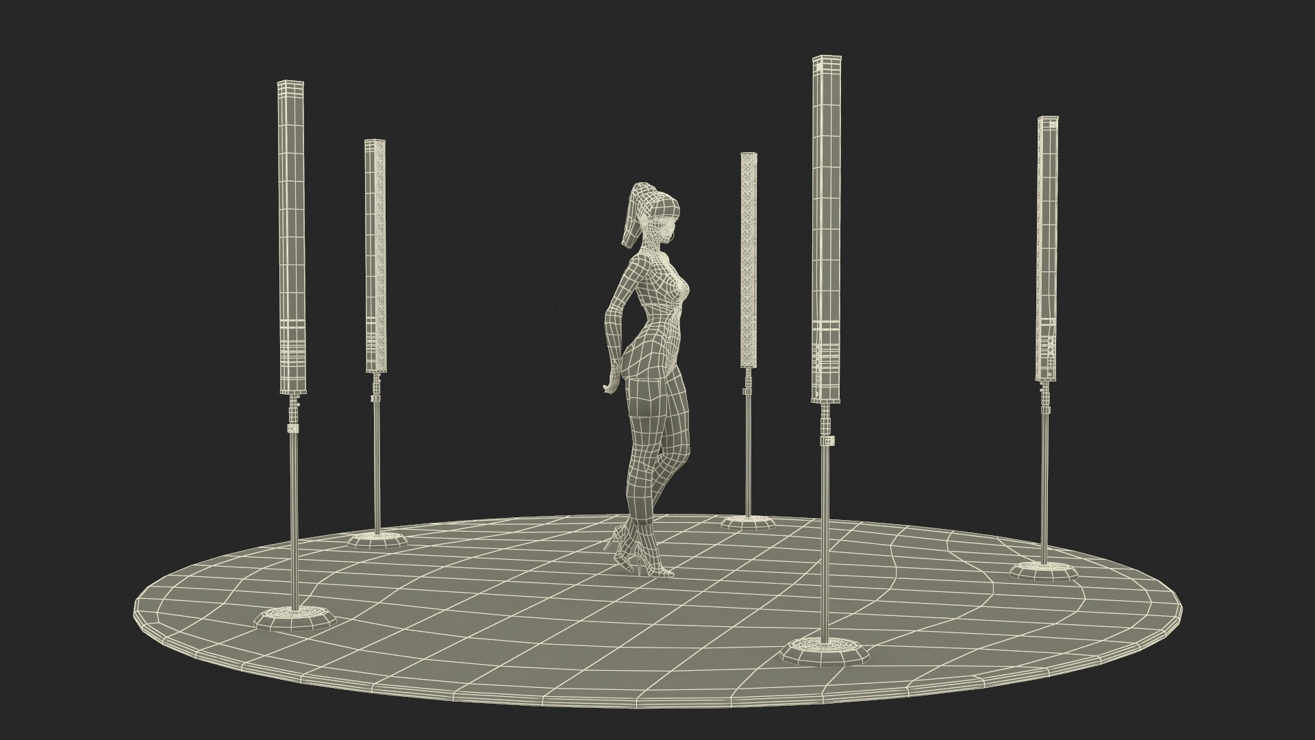 3D Model Photo Zone With Model - TurboSquid 2330651