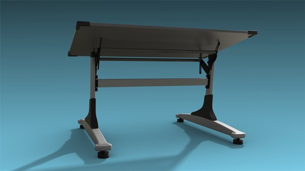 3D low-poly drawing table - TurboSquid 1633068