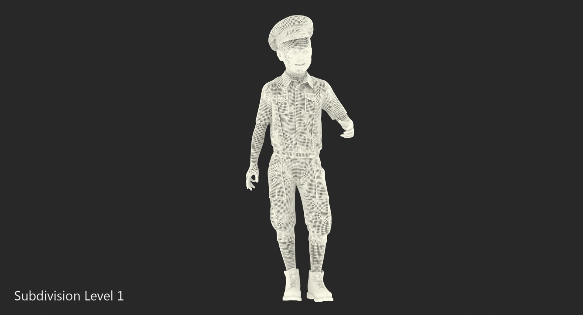 3D Realistic Child Boy Person Standing - TurboSquid 1426301