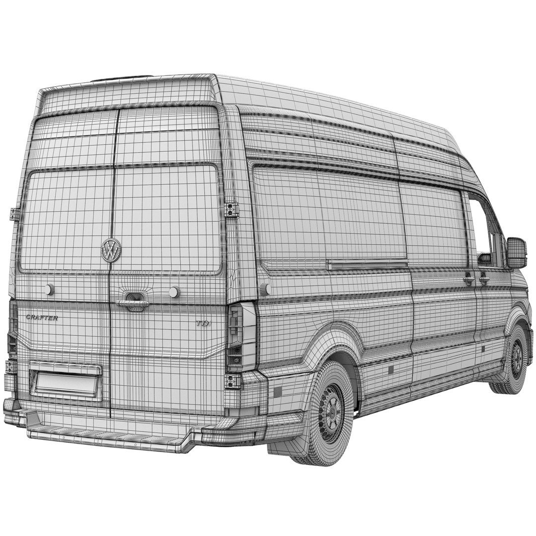 VW Crafter 2 PanelVan L4H4 Model - TurboSquid 2339979