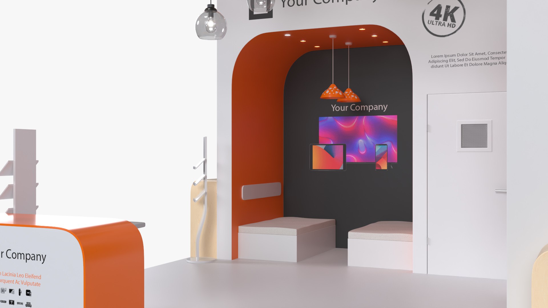 Stand For Electronics Trade Fair 3D Model - TurboSquid 2279873
