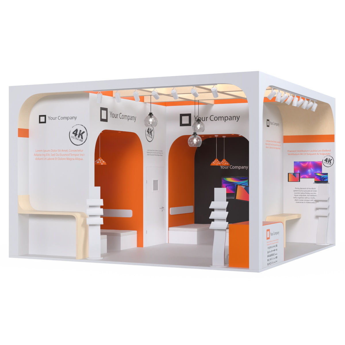 modelo 3d Stand para feria de electrónica - TurboSquid 2279873