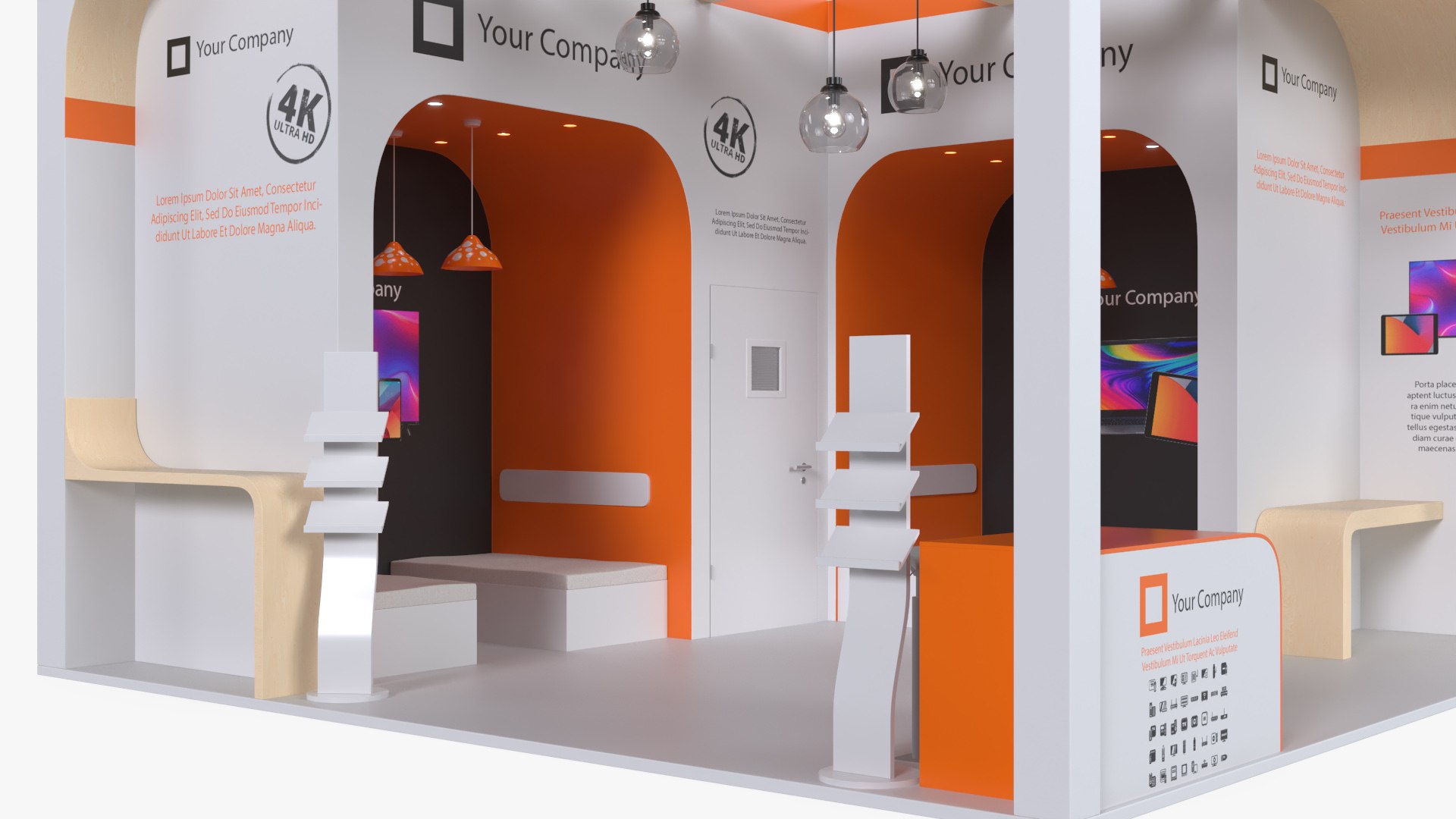 Stand For Electronics Trade Fair 3D Model - TurboSquid 2279873