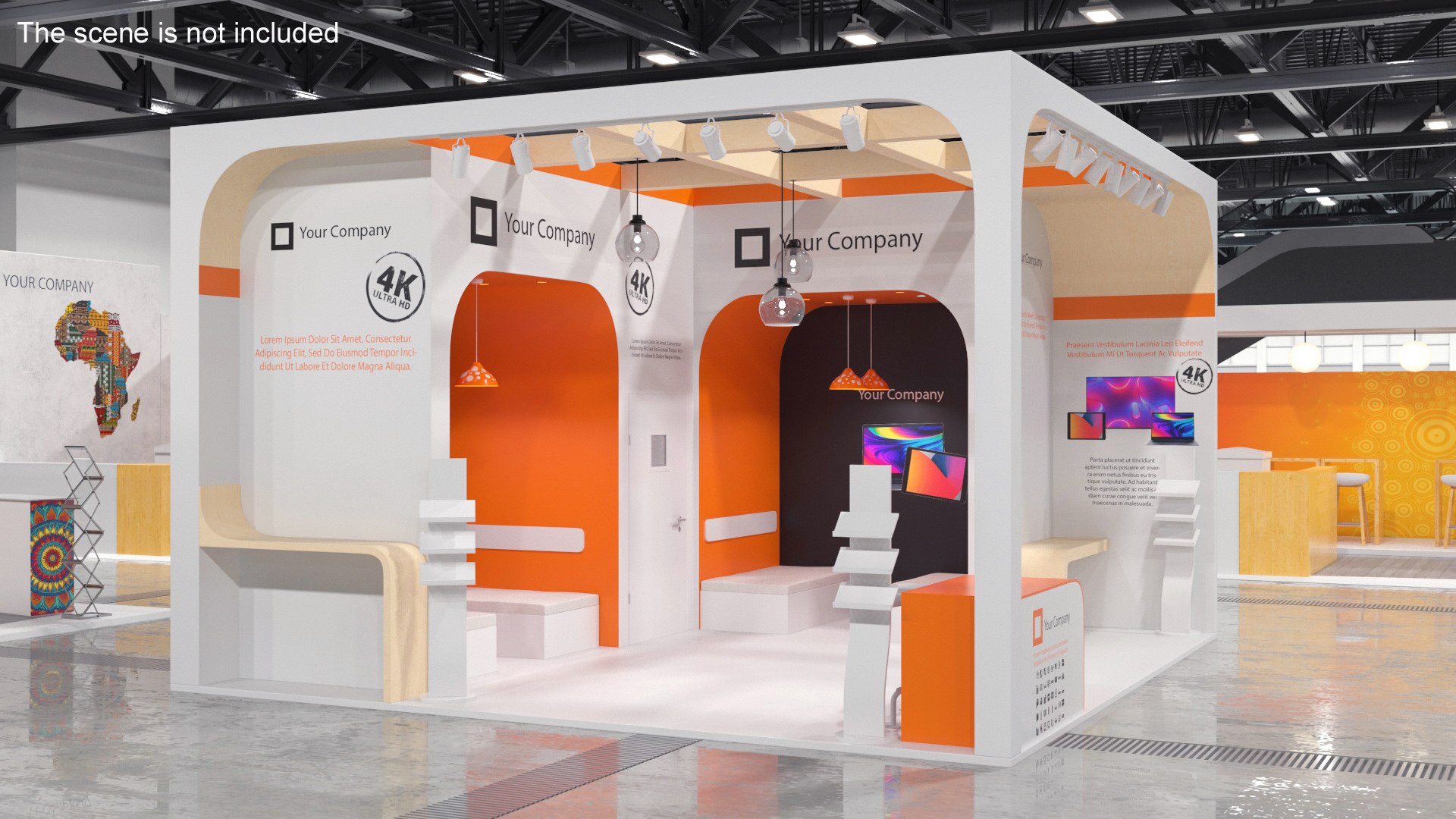 Stand For Electronics Trade Fair 3D Model - TurboSquid 2279873
