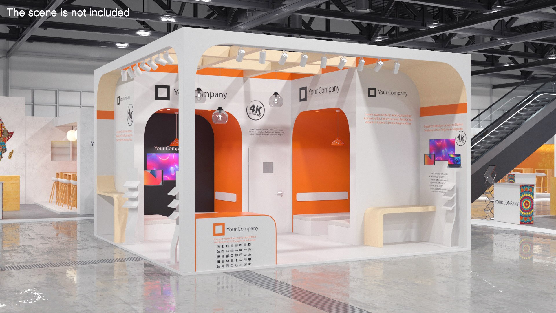 Stand For Electronics Trade Fair 3D Model - TurboSquid 2279873