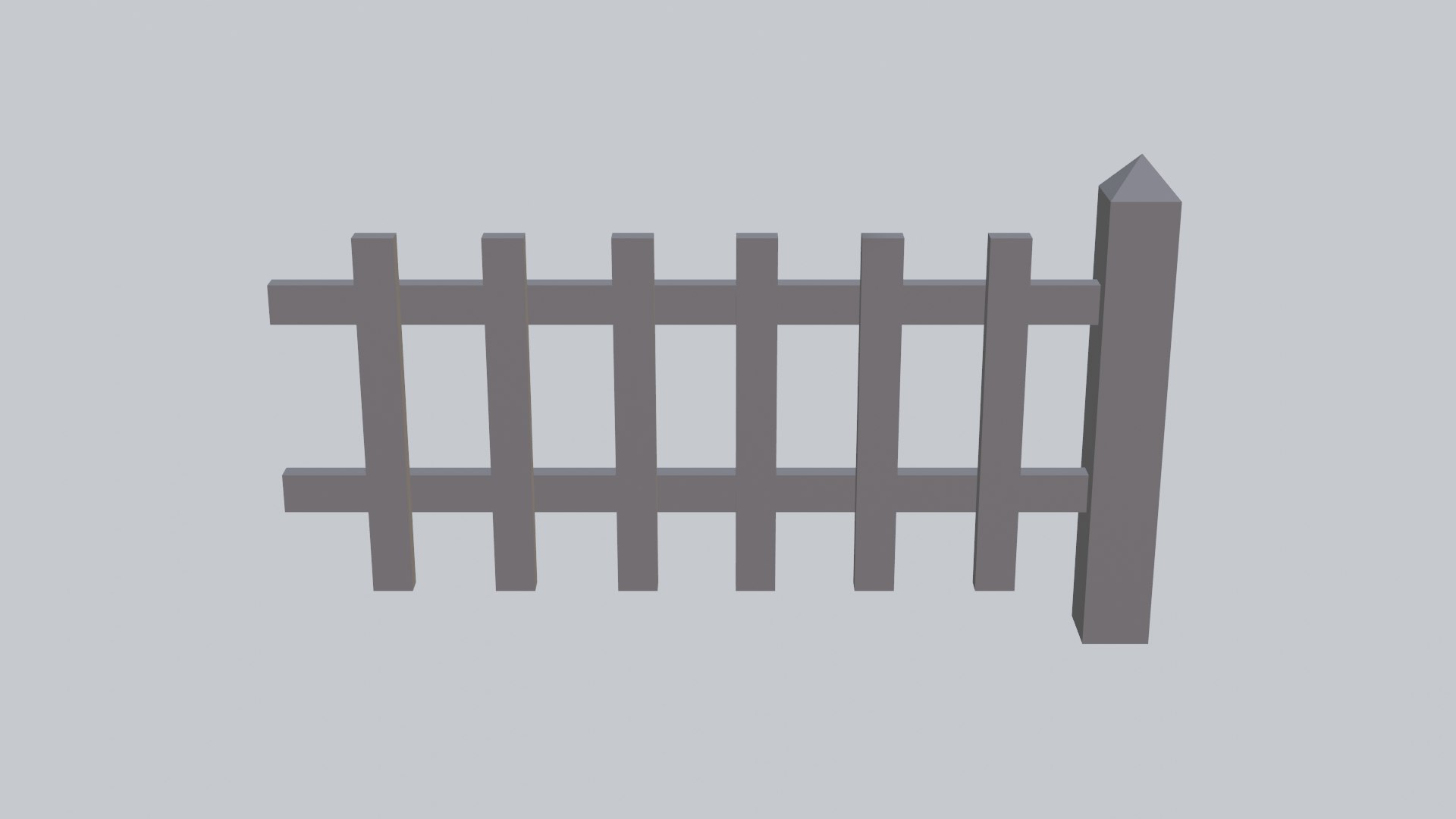 Wooden Fence With Two Texture 3D - TurboSquid 1936786