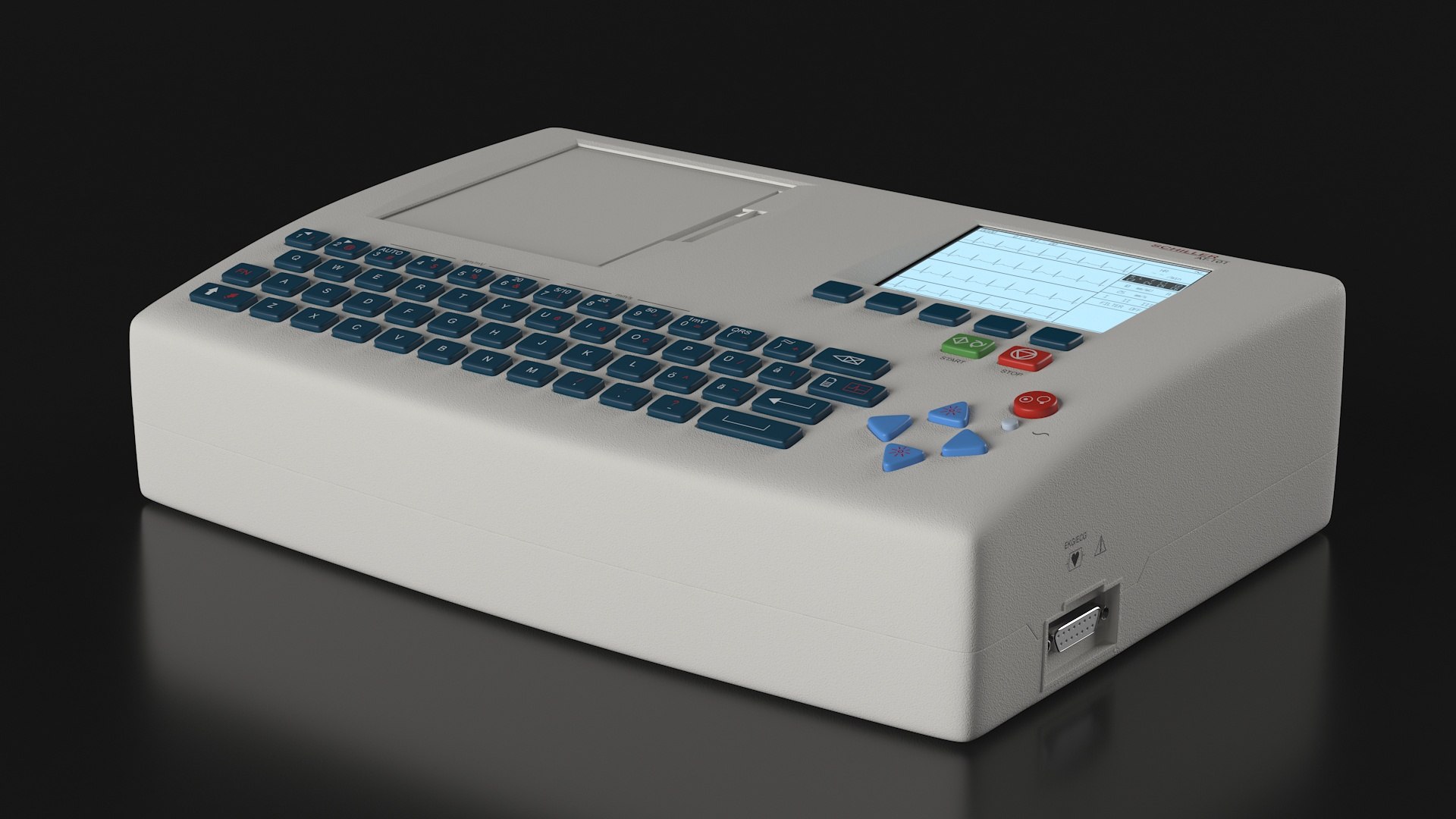 3D ECG Machine - TurboSquid 2302646