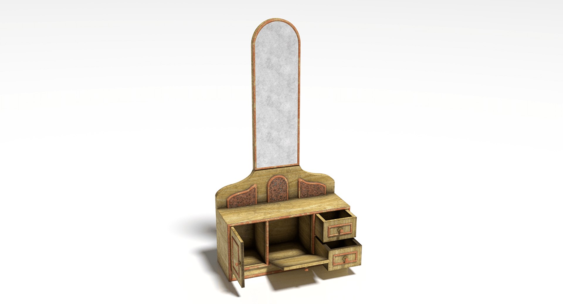 Dressing Table 3D Model - TurboSquid 1263543