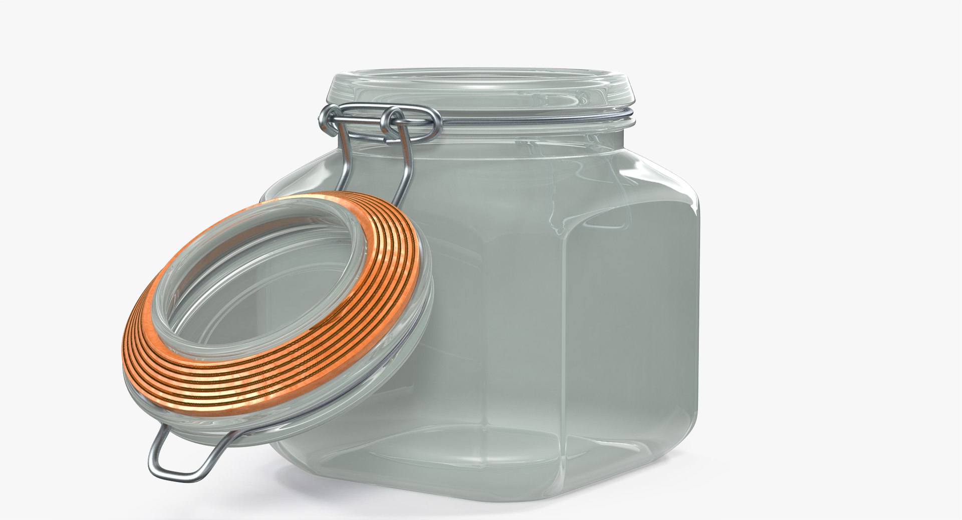 3D Glass Jar Lock 04 Model - TurboSquid 1270066