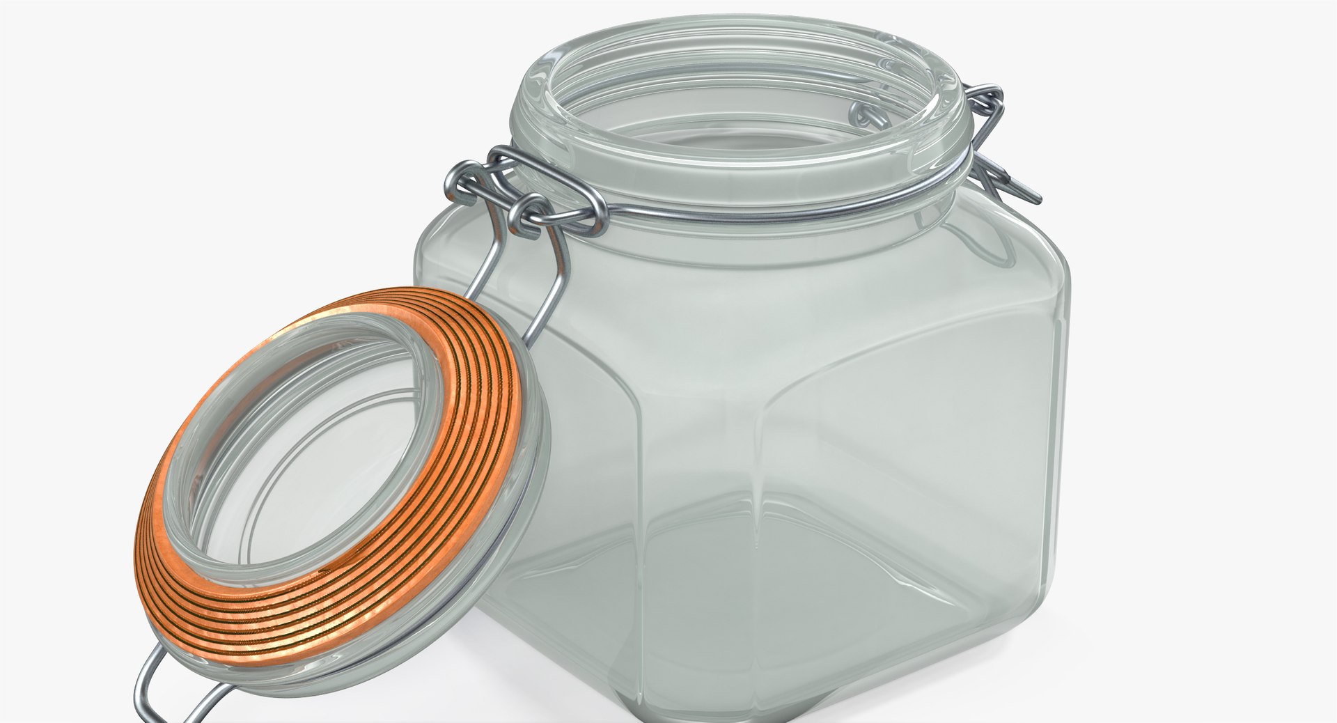 3D Glass Jar Lock 04 Model - TurboSquid 1270066
