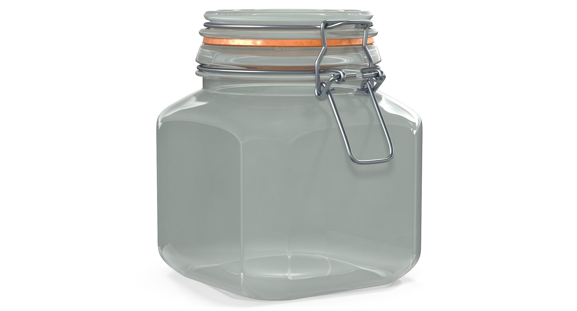 3D Glass Jar Lock 04 Model - TurboSquid 1270066