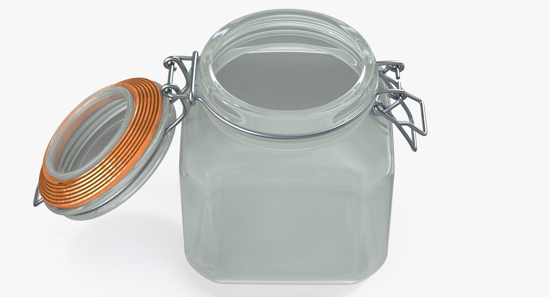 3D Glass Jar Lock 04 Model - TurboSquid 1270066