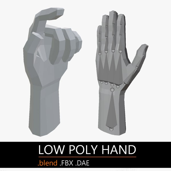modèle 3D de Low Poly Hand 3D model with bonesarmature - TurboSquid 2103358