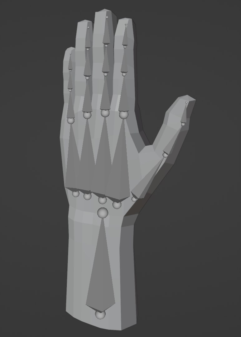 Low Poly Hand 3D Model With Bonesarmature 3D Model - TurboSquid 2103358