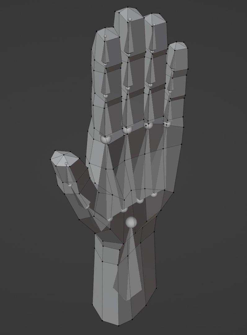 Low Poly Hand 3D Model With Bonesarmature 3D Model - TurboSquid 2103358