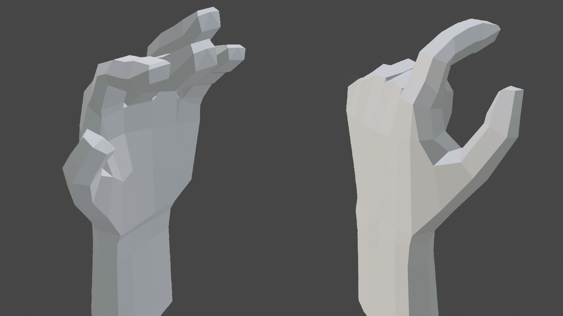 Low Poly Hand 3D Model With Bonesarmature 3D Model - TurboSquid 2103358