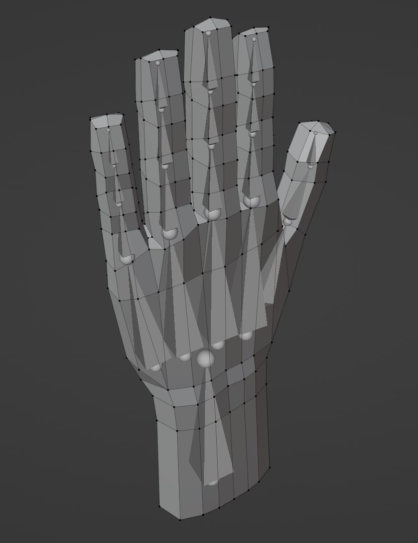 Low Poly Hand 3D Model With Bonesarmature 3D Model - TurboSquid 2103358