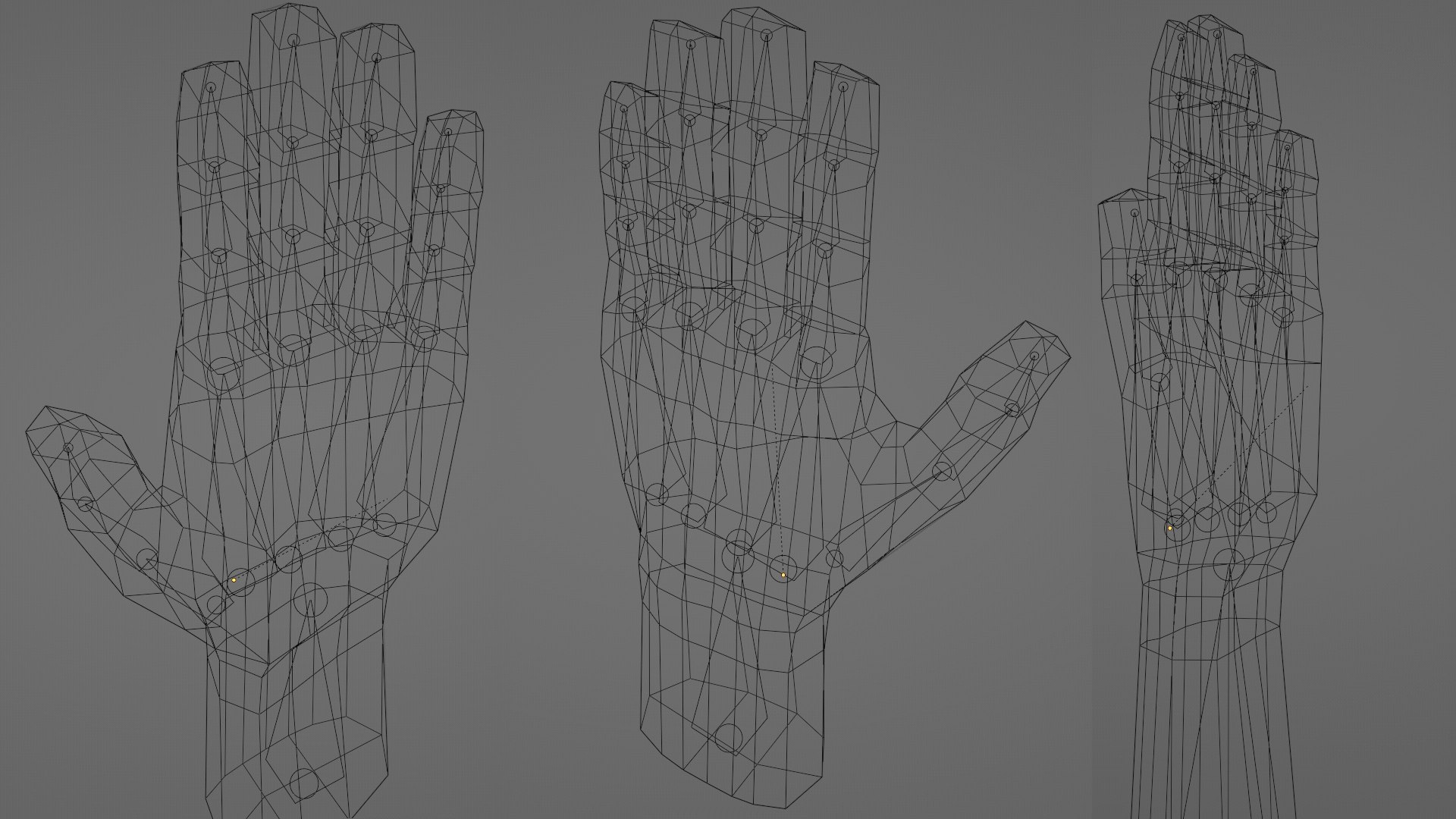 Low Poly Hand 3D Model With Bonesarmature 3D Model - TurboSquid 2103358