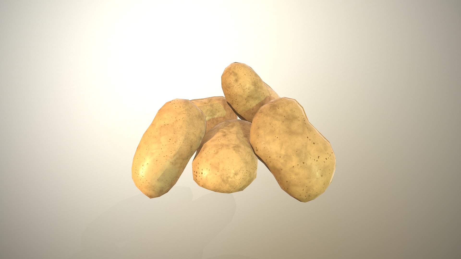 3D potatoes ready - TurboSquid 1361218