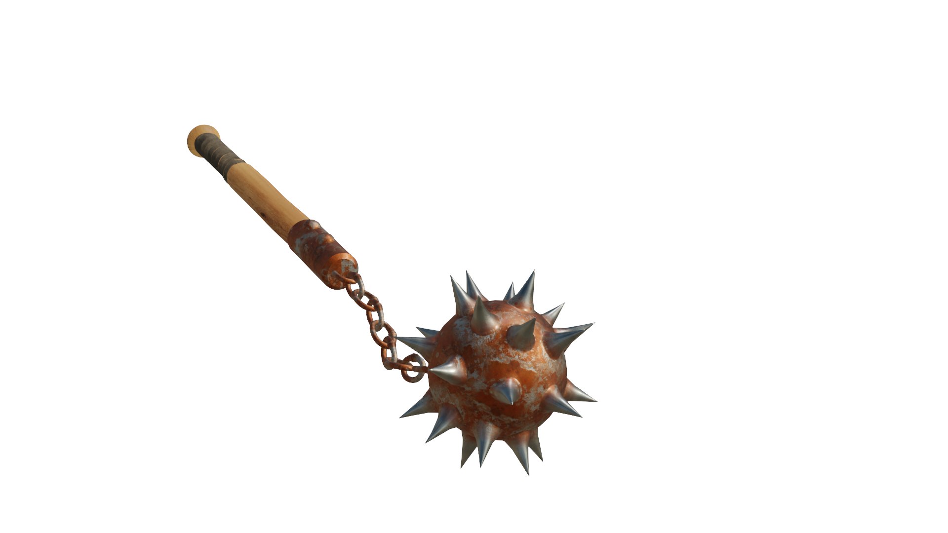 Spiked Mace 3D Model - TurboSquid 1955110