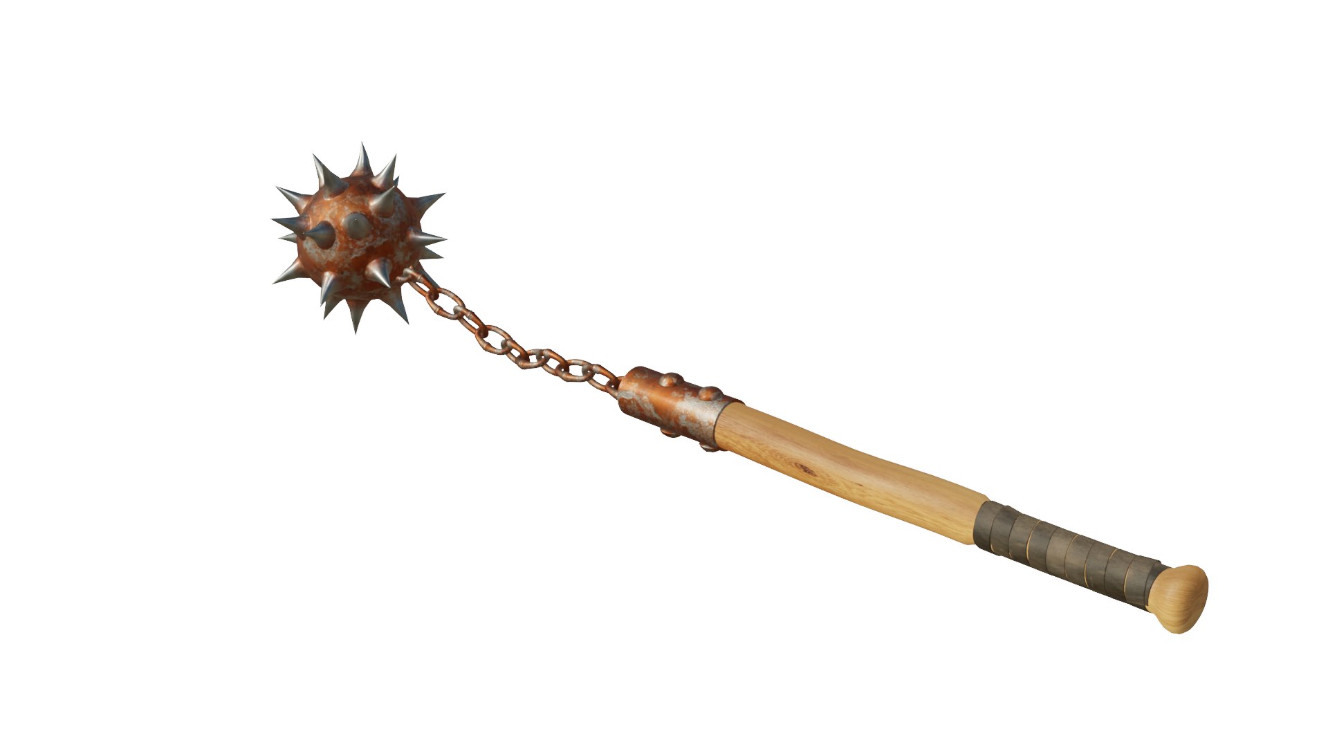 Spiked Mace 3D Model - TurboSquid 1955110