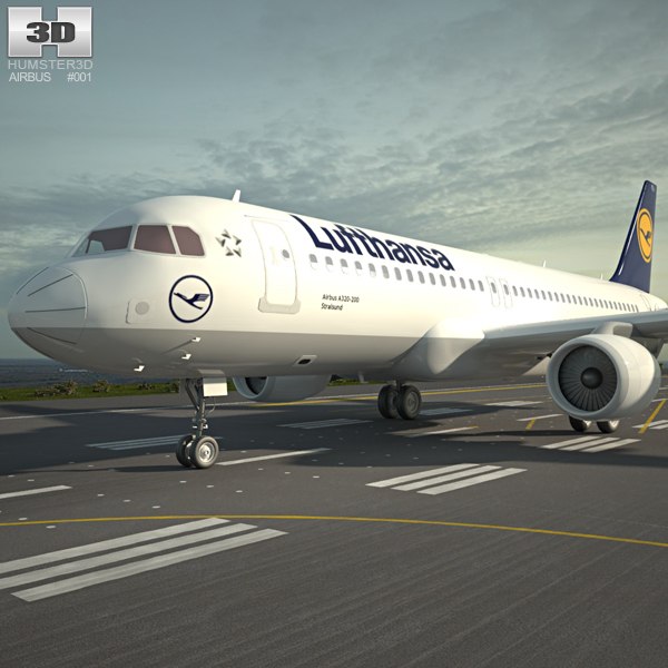 modelo 3d Airbus A320 - TurboSquid 1246244