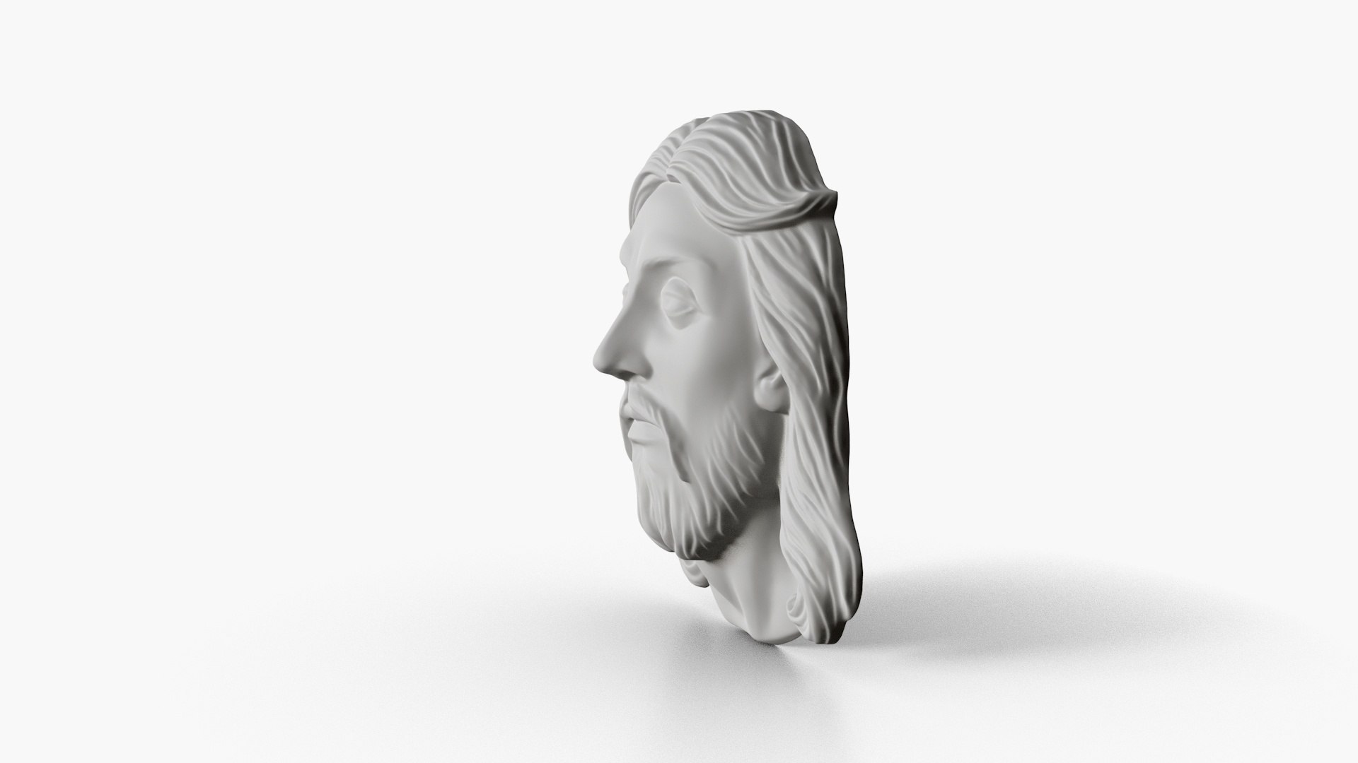 3D Jesus Face Relief 1 - TurboSquid 2287435
