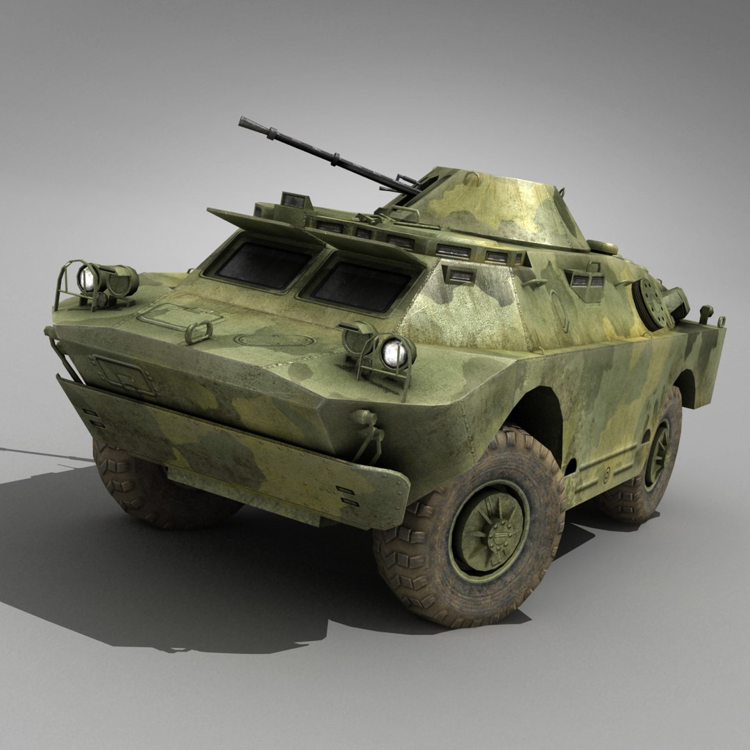 Russian Brdm-2 3d Model