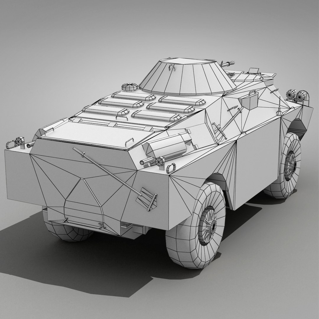 Russian Brdm-2 3d Model