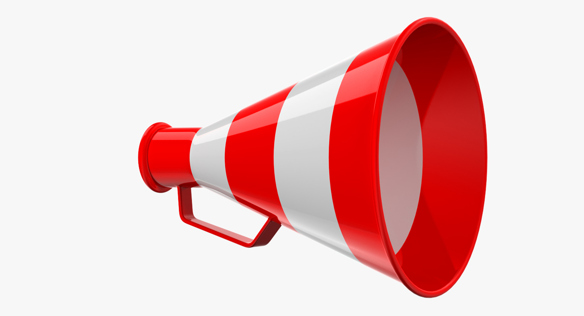 3D Red Megaphone Model - TurboSquid 1216560